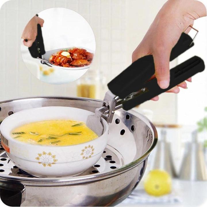 Hot bowl holder plate clamp pot pan gripper clip hot dish bowl clip ...