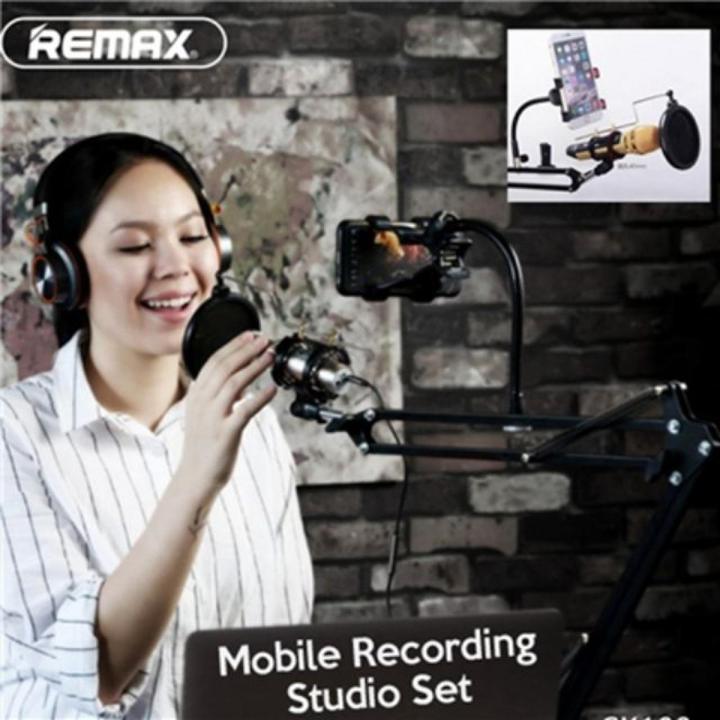 Remax CK100 Mobile Recording Studio Set Microphone Stand for Mobile Phone | Daraz.com.bd