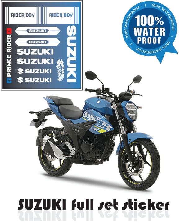SUZUKI bike all sticker | bike modify sticker | Suzuki sticker | Bike ...