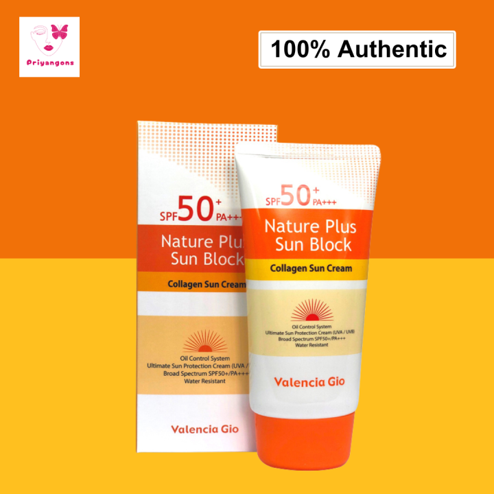 Valencia Gio Nature Plus Sun Block SPF50+PA+++ 70ml | Daraz.com.bd