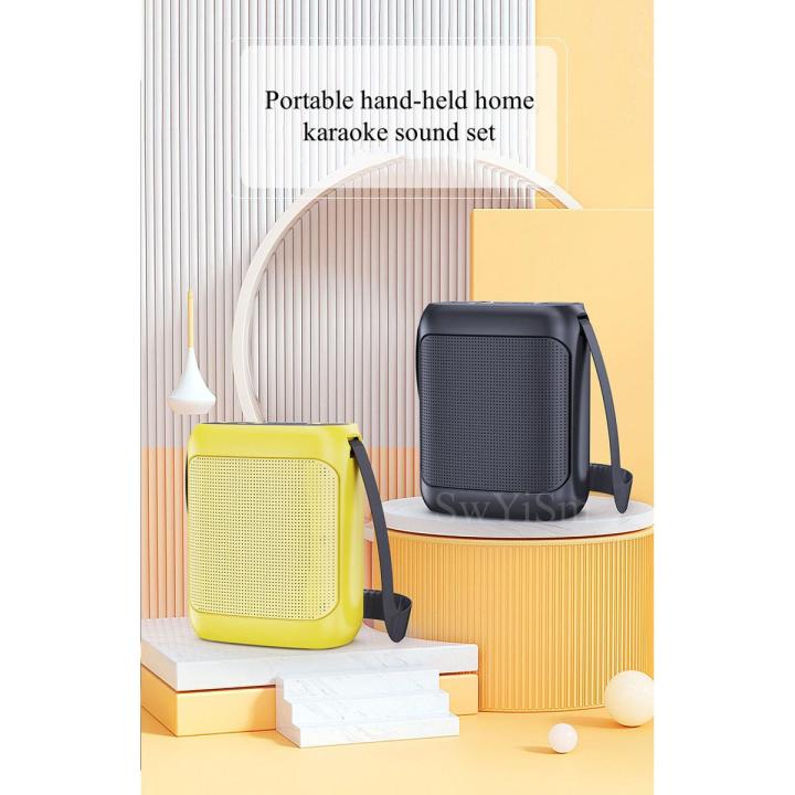 YS-220 Outdoor karaoke straps speaker with Dual UHF wireless mic ...