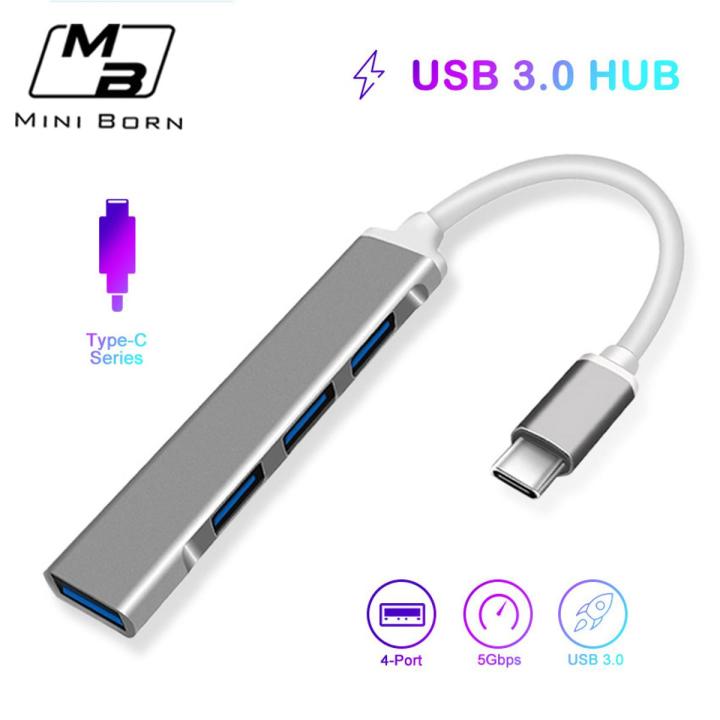 Type C USB C HUB High Speed 4 Port Multi Splitter Adapter OTG For ...