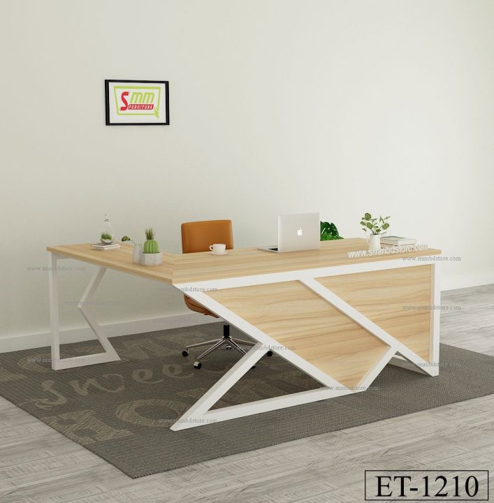 L-Shaped Large Executive Office Desk ET-1210 | Daraz.com.bd