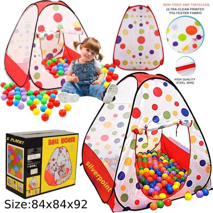 Baby colorful Tent House with 50 pcs plastic colorful balls for kids ...