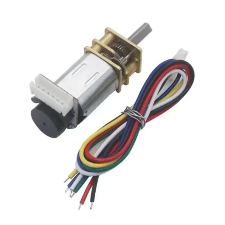N20 Mini Micro Metal Gear Motor DC 3/6/12V Encoder Gear Motor 19 ...