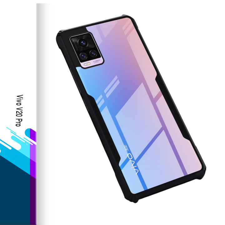 For Vivo V20 Pro - AGT Transparent Silica Gel Matte ShockProof Slim ...
