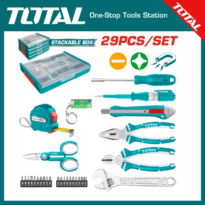 TOTAL 29 Pcs Household Tools Set THKTV02H291 | Daraz.com.bd