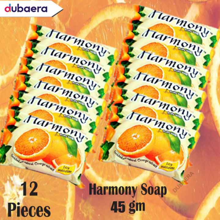 Harmony Fruity Orange Soap 45 gm 12 Pcs (Combo Pack) | Daraz.com.bd