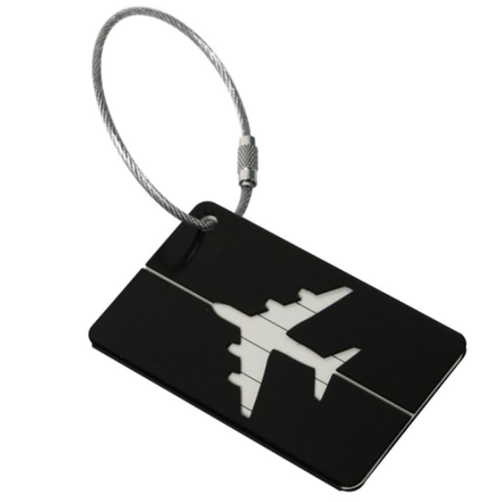 Luggage Tag Plain Aluminium Metal Travel Luggage Tags Suitcase Card ...