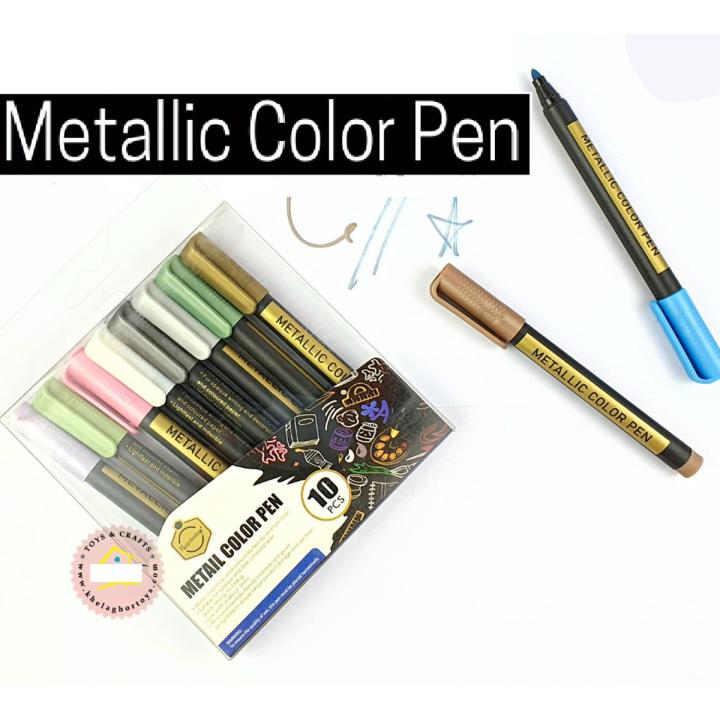 Metallic Color Pen 10 color 10 pcs | Daraz.com.bd