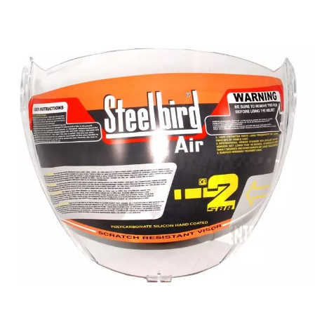 Steel bird SBA 2 & SBA 3 Helmet Visor -Clear | Daraz.com.bd