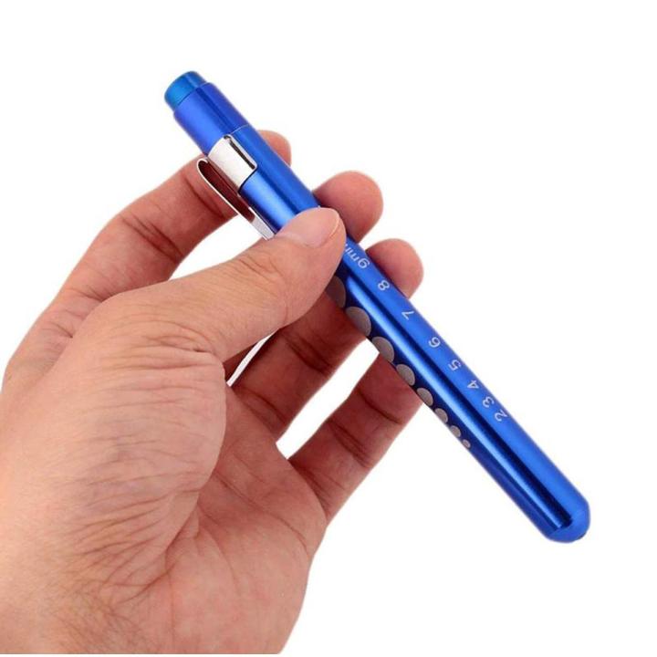 Medical Flashlight Lanterna With Pupil Gauge LED Pen Light Torch Lamp ...