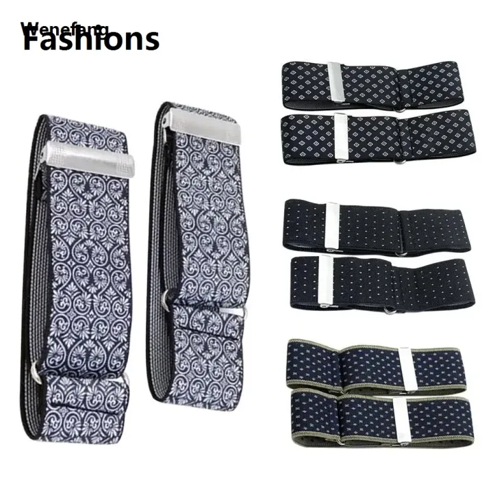 Fashions 1 Pair Elegant Shirt Anti-slip Elastic Armband Sleeve Garter ...