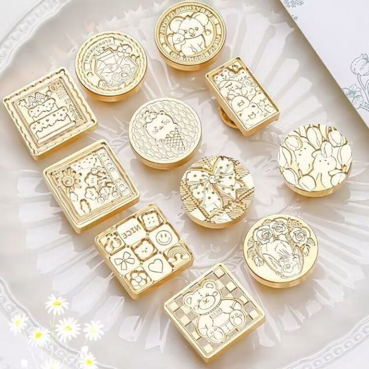 RHS Online 1PCS Sealing Wax Replacement Stamp Head Cute Pet Series ...