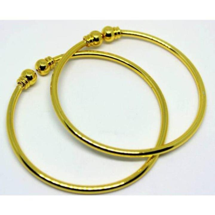 Gold Plated Bala/churi/bangles For girls/Women 2 pcs | Daraz.com.bd