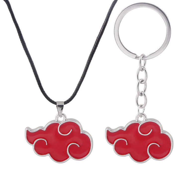 Japanese Anime Akatsuki Organization Red Cloud Metal Unisex Pendant ...