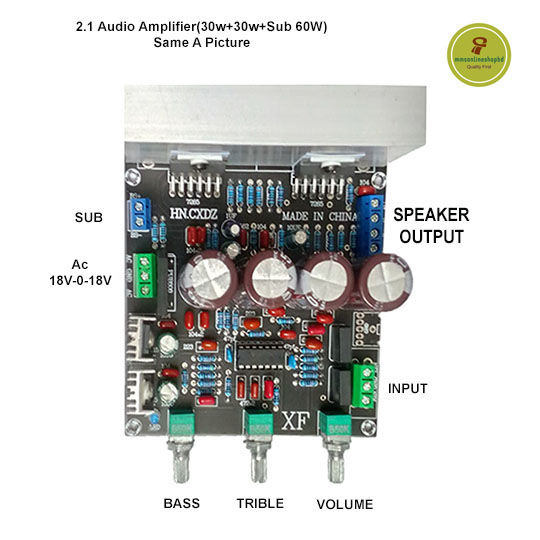 TDA7265 Low Noise with Auto muting System Amplifier ready board 2.1 ...