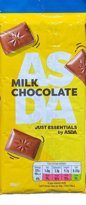 ASDA Milk Chocolate 100g 1 pcs | Daraz.com.bd