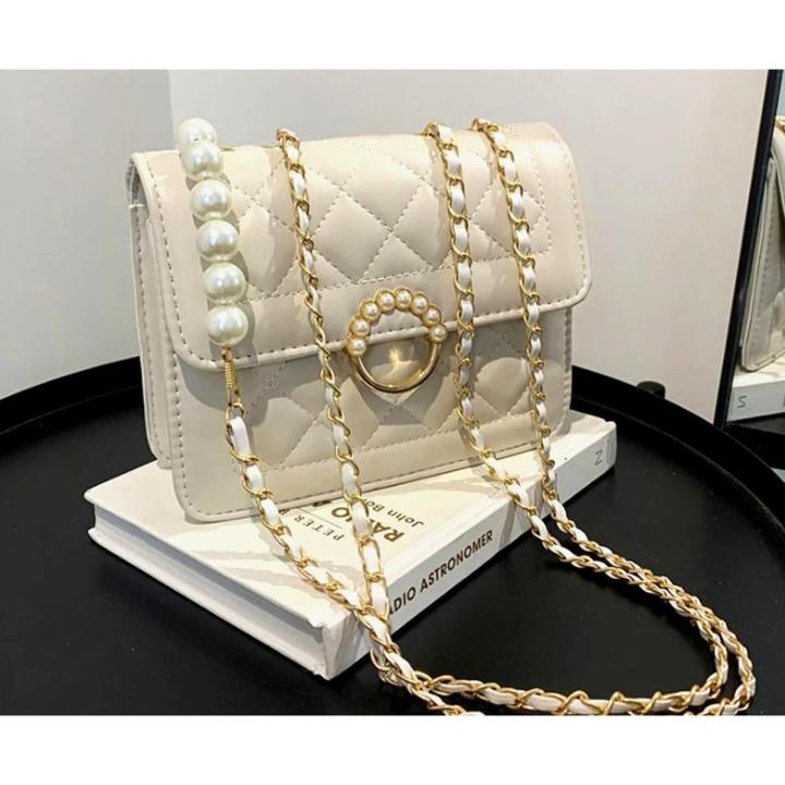 Pearl Stylish Fashionable Luxury Female Bag Shoulder Bag Handbag (8*6 ...
