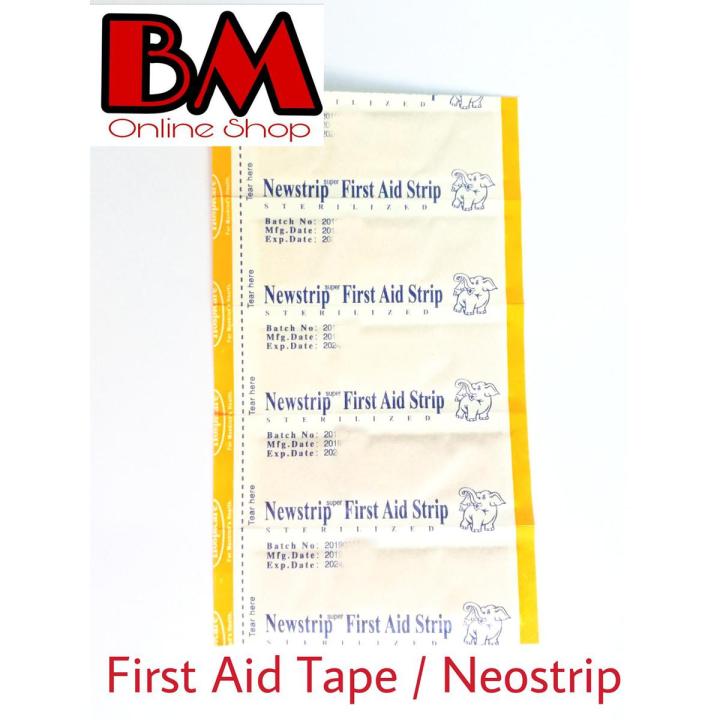 Neostrip (First Aid Tape)/ Newstrip / One Time Bandages -100 Pcs ...
