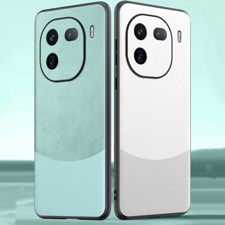 For VIVO iQOO 12 Case 360 Degrees Protection Leather Soft Border Anti ...