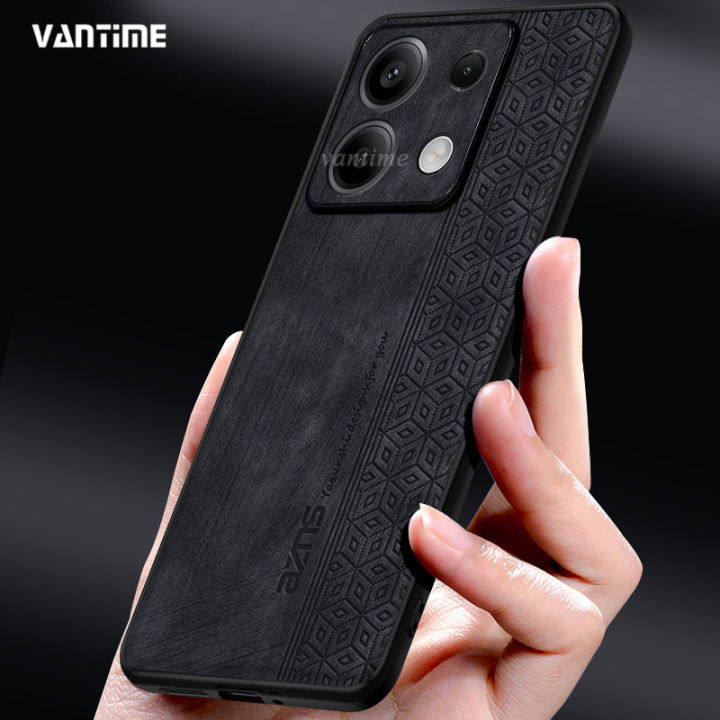 for Xiaomi Redmi Note 13 5G Case Soft PU Leather Camera Protect Matte ...