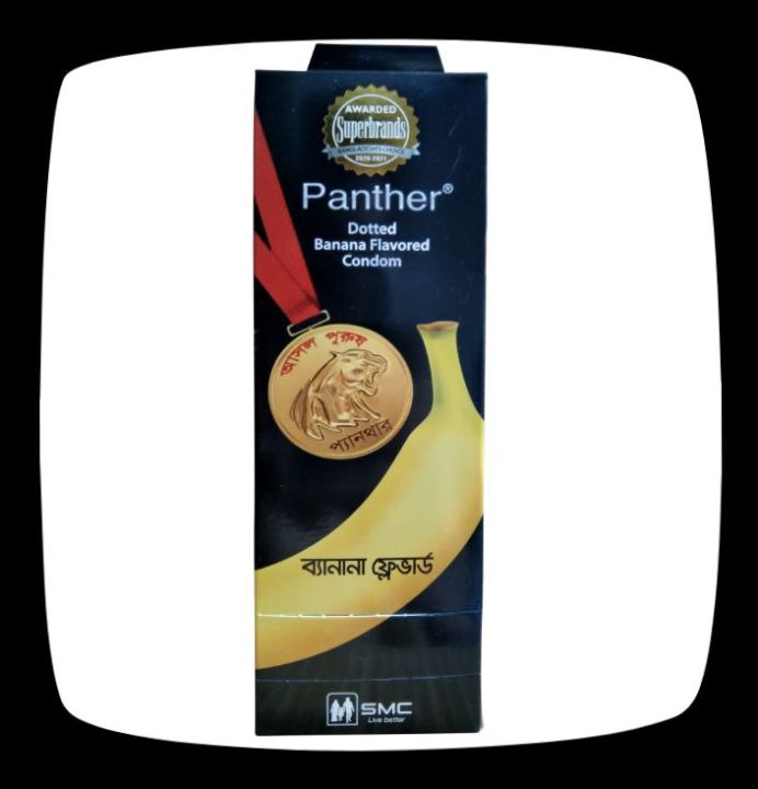 panther dotted banana falver 36 pic condoms | Daraz.com.bd