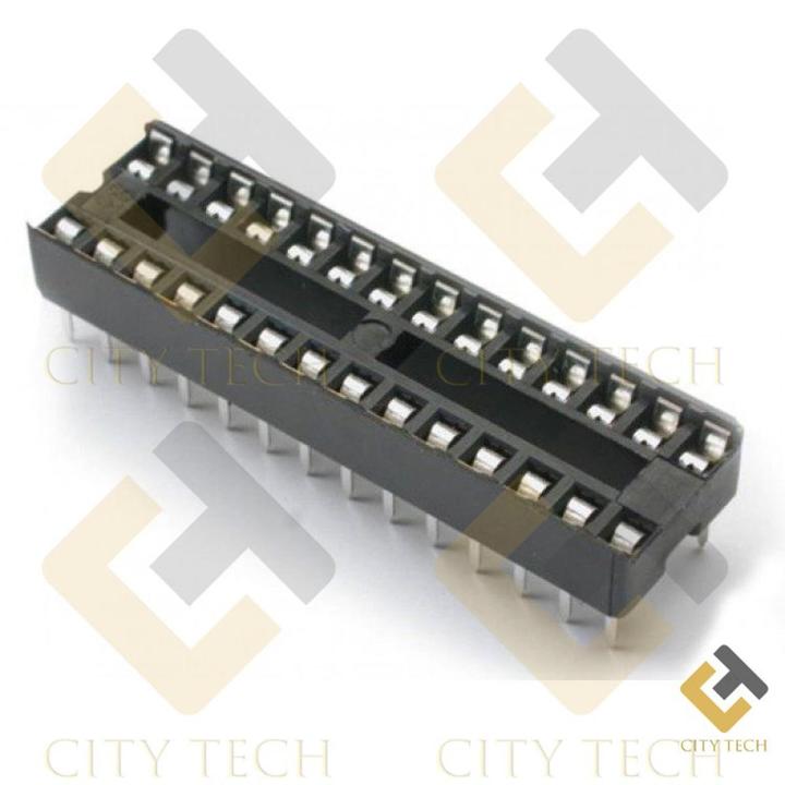 5Pcs 28 Pin IC Base 28 Pin PCB Mount Low Cost IC Socket DIL DIP IC ...