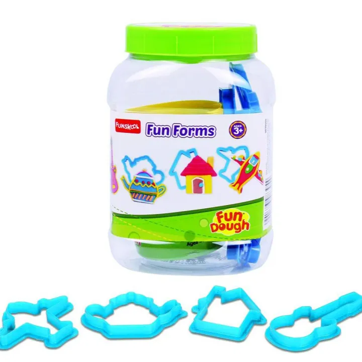 FUNSKOOL FDOUGH-FUN FORM Create Forms With 4 Different Cutters Game For ...
