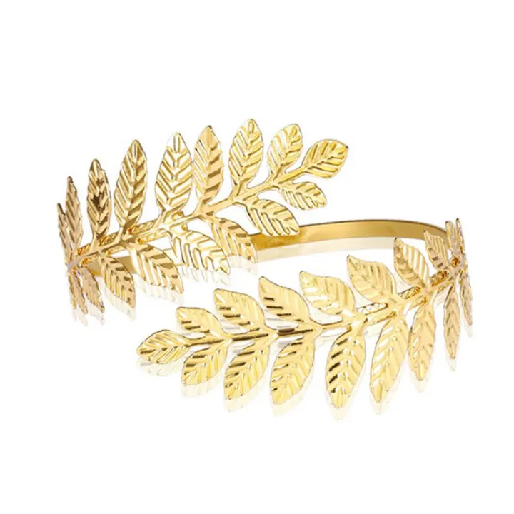 Metal Greek Roman Laurel Leaf Bracelet Armband Upper Arm Cuff Armlet ...