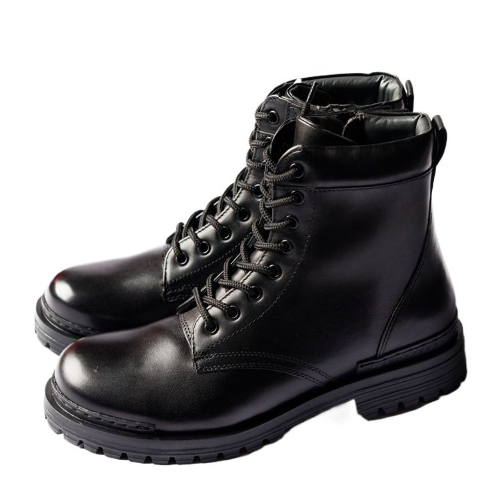 Leather Ankle boots | Biker Safety Boot | Genuine Leather Black Boots ...