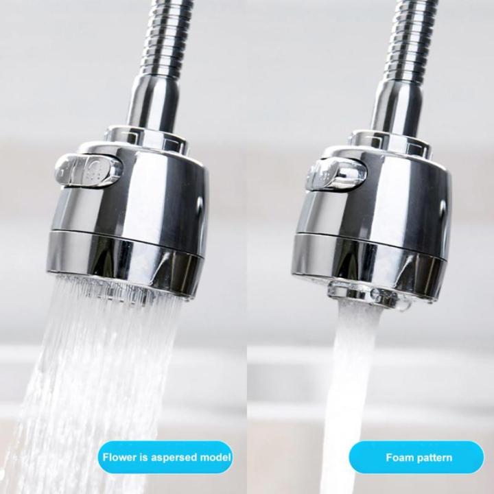 360 Degree Flexible Nozzle Spout Water Saving Kitchen Sink Tap Faucet ...