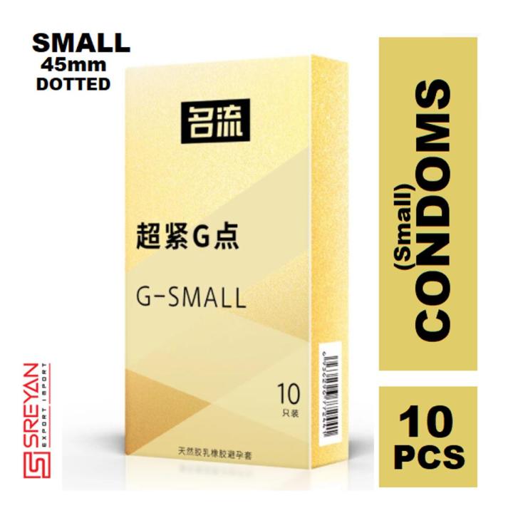 G Small Condom Super Dotted Golden Condoms - 10Pcs | Daraz.com.bd