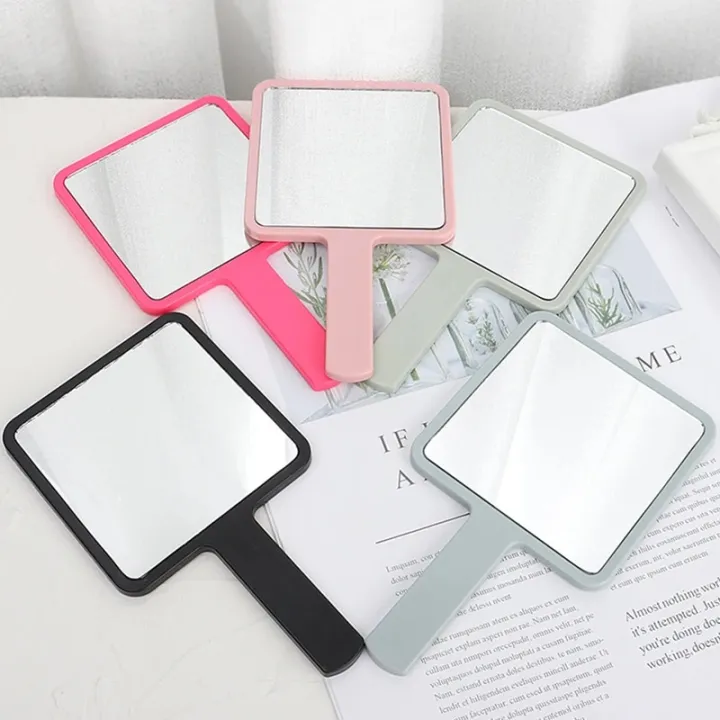 1PC Eyelash Extension Handheld Makeup Mirror Square Makeup Vanity ...
