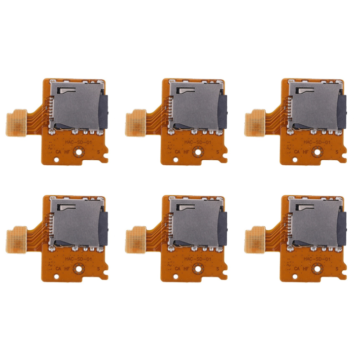 6X Micro-SD TF Card Slot Socket Board Replacement Console Card Reader ...