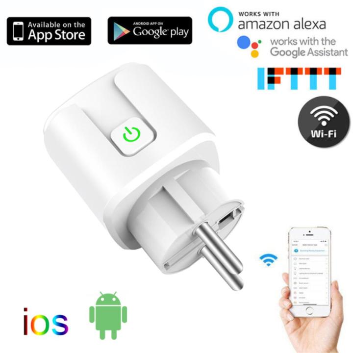 20A EU Plug WIFI Bluetooth Wireless Remote Socket Smart Timer Plug ...