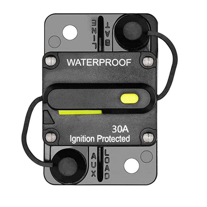 Nax 30 Amp Circuit Breaker Inline Fuse Inverter With Manual Reset For ...