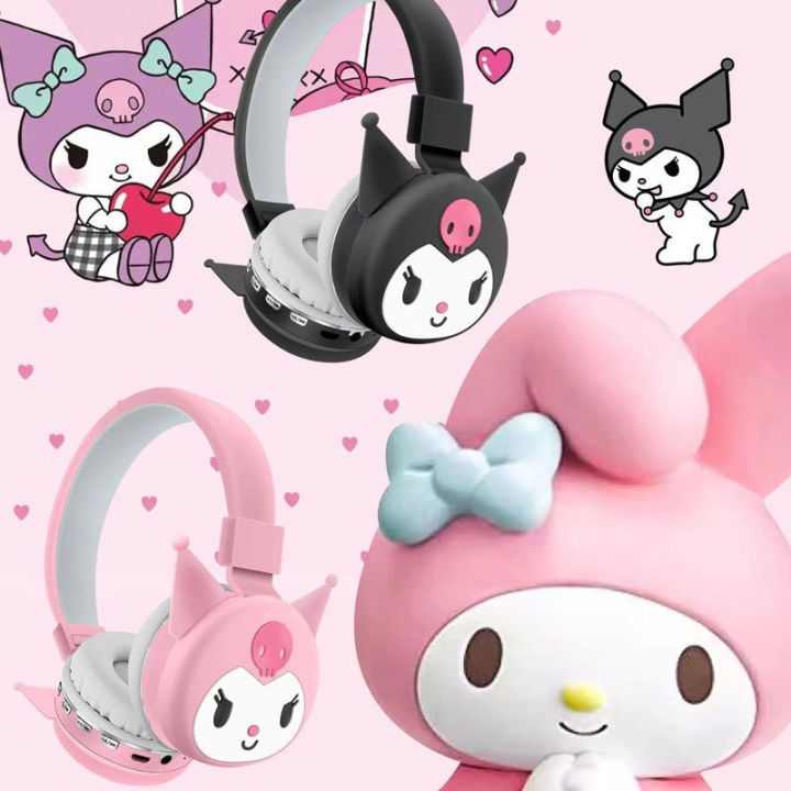 【Popular Categories】 Sanrio Kuromi Hello Kitty Cute Headphone Headsets ...