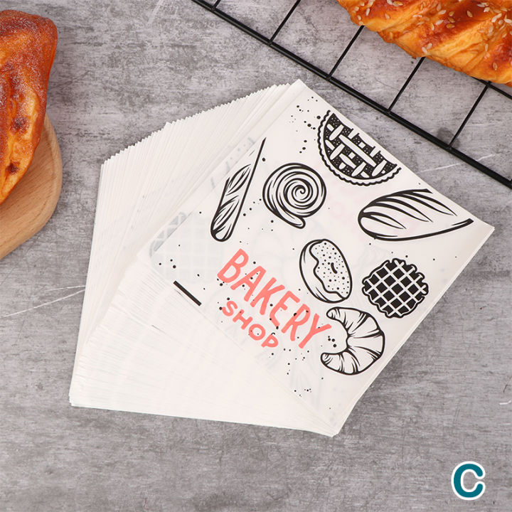 50Pcs Kraft Paper Sandwich Paper Wrap Bags Food Packing Paper Triangle ...