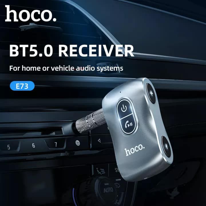 Hoco Bluetooth Receiver 5.0 In Car Adapter 3.5mm AUX Jack Audio ...