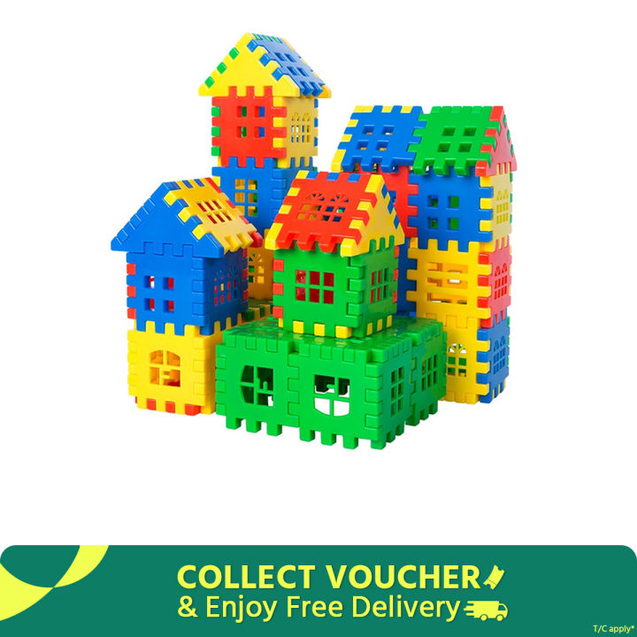 Educational Building Blocks Set For Kids -24 Pcs Plastic Building Block ...