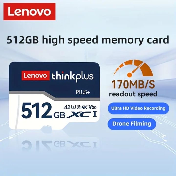 Original Lenovo Micro TF SD Card 1TB 256GB 128GB 64GB Class 10 Memory ...
