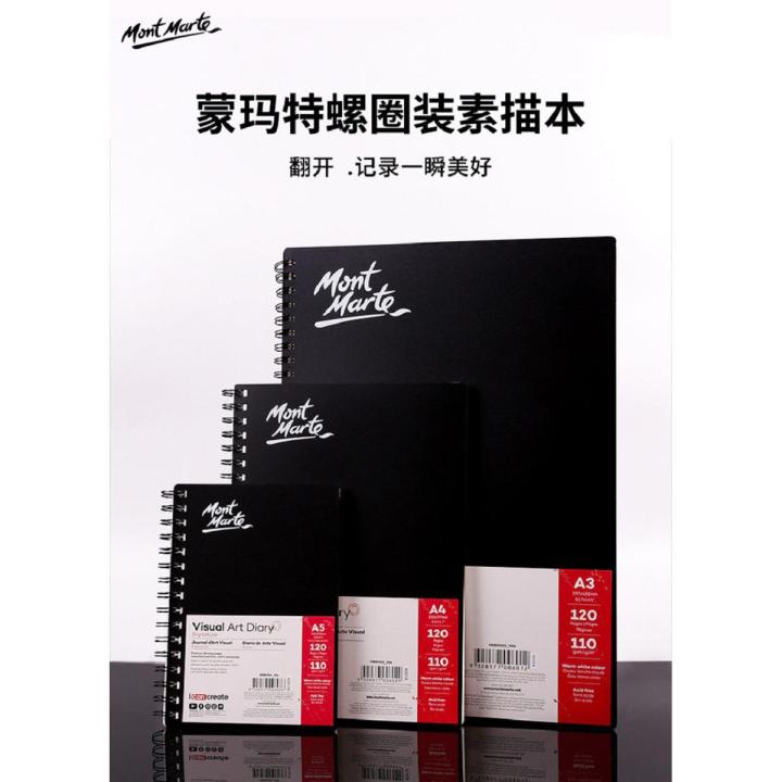 Mont Marte Signature Visual Art Diary (A4 110gsm 80 page White paper ...