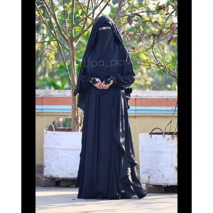 New Abaya Borka Mohuya Full Set Dubai Cherry Stylish Party Borka Hijab Fashion Collection ...