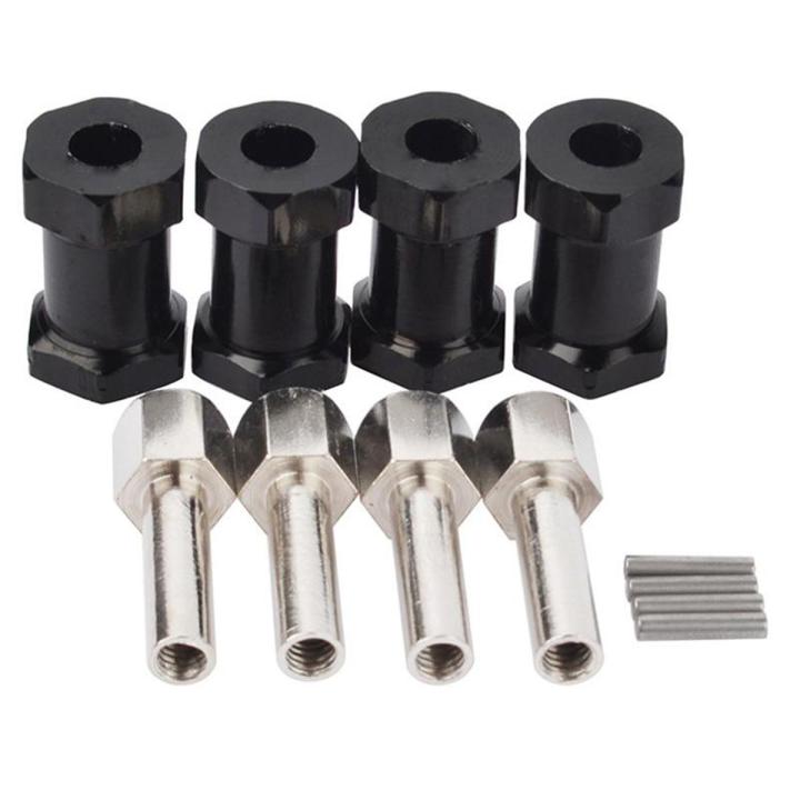 【Toy life hall】4Pcs RC Car Wheel Hub Drive Adaptor Extension Combiner ...