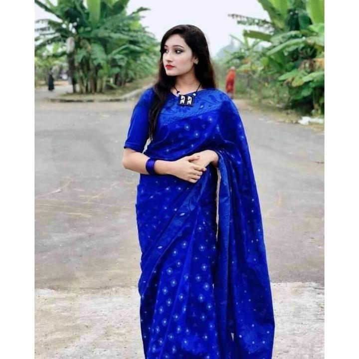 Nakful amdani saree/jamdani Saree Black,sky colour black saree maroon ...