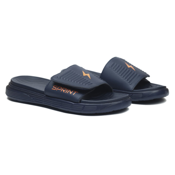 Sprint Dark Navy PU+Mesh Slide for Men | Daraz.com.bd