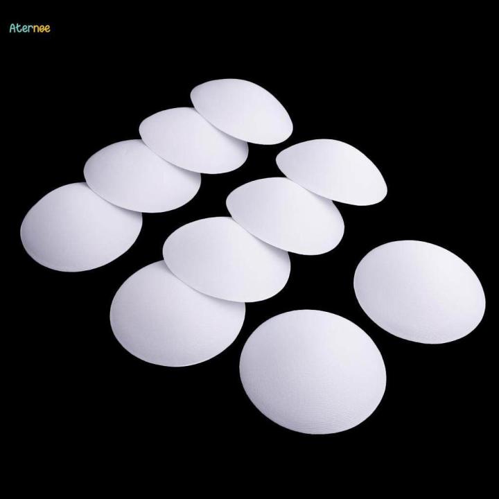 4x 5 Pairs Women Bikinis Round Bra Pad Inserts Sponge Push Up White ...