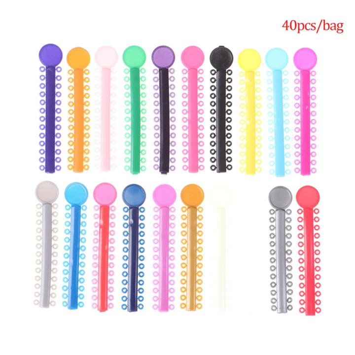 Dental Orthodontic Braces Elastic O-Ring Ligature V-Ties Rubber Bands ...