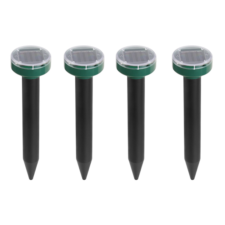 4Pcs Mole Repeller Solar Driving Away Vole Snake for Home Outdoor Lawn ...